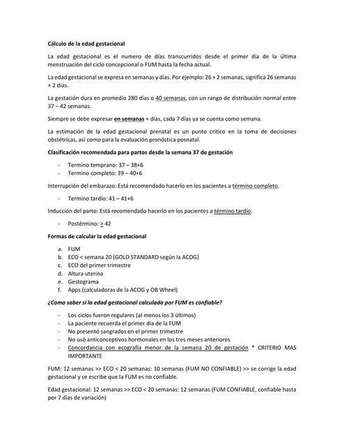edad gestacional calculo | Celeste Codutti | uDocz