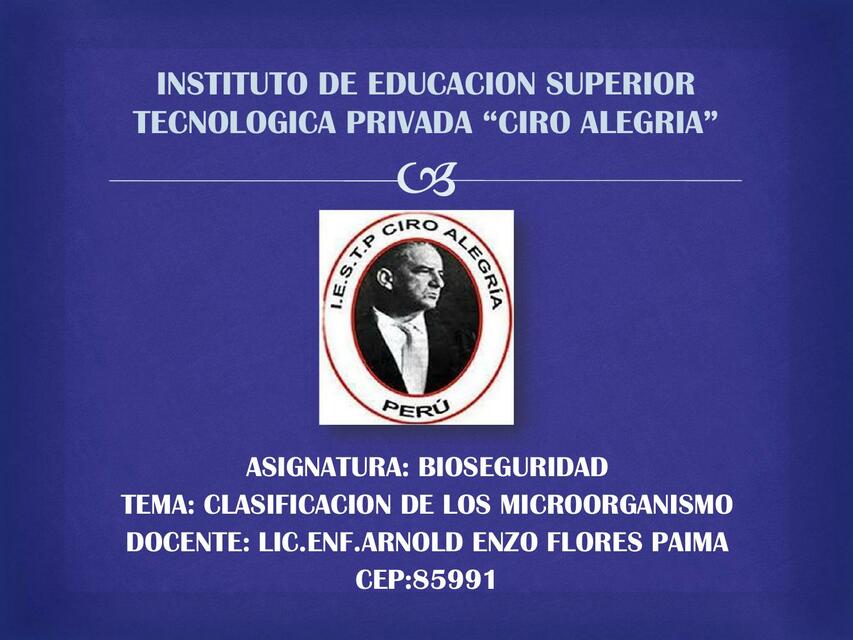 TEMA 02 CLASIFICACION DE LOS MICROORGANISMOS | arnold enzo flores paima | uDocz