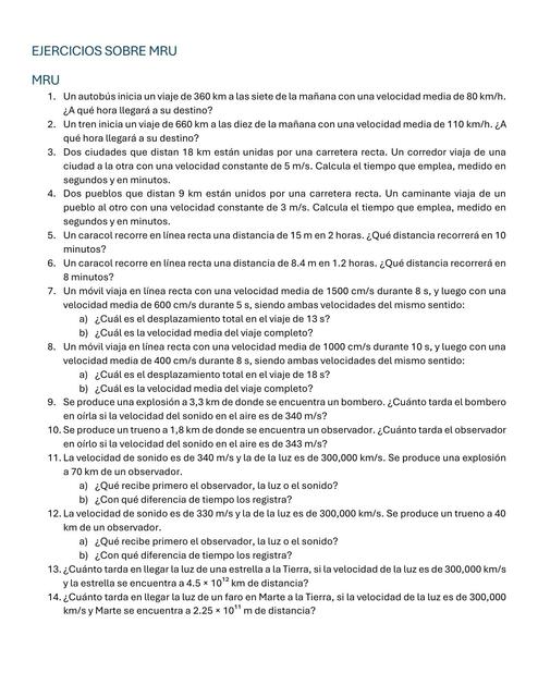 EJERCICIOS SOBRE MRU | Jacqueline | uDocz