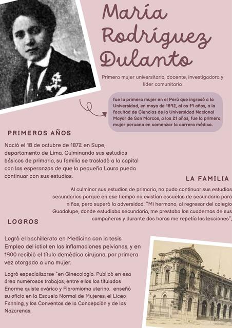 María Rodriguez Dulanto Infografía | Luana Castillo | uDocz