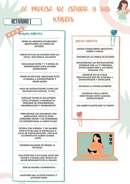 El proceso de estudio y sus hábitos | Araceli Geraldine | uDocz