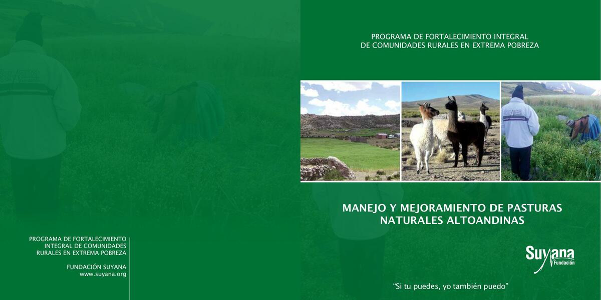 Suyana MaterialDidactico ManualMejoramientoPastura | William | uDocz