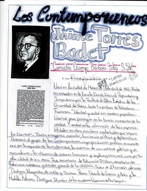 BIOGRAFÍA de Jaime Torres Bodet | Barbara | uDocz