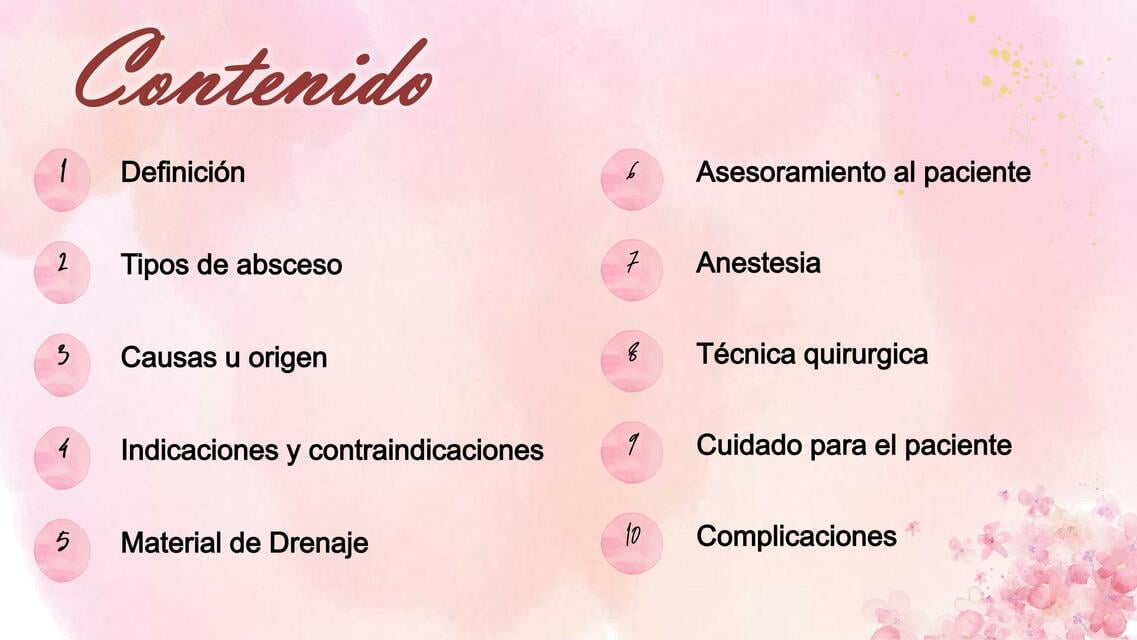 DRENAJE DE ABSCESO | Apuntes Medicos | uDocz