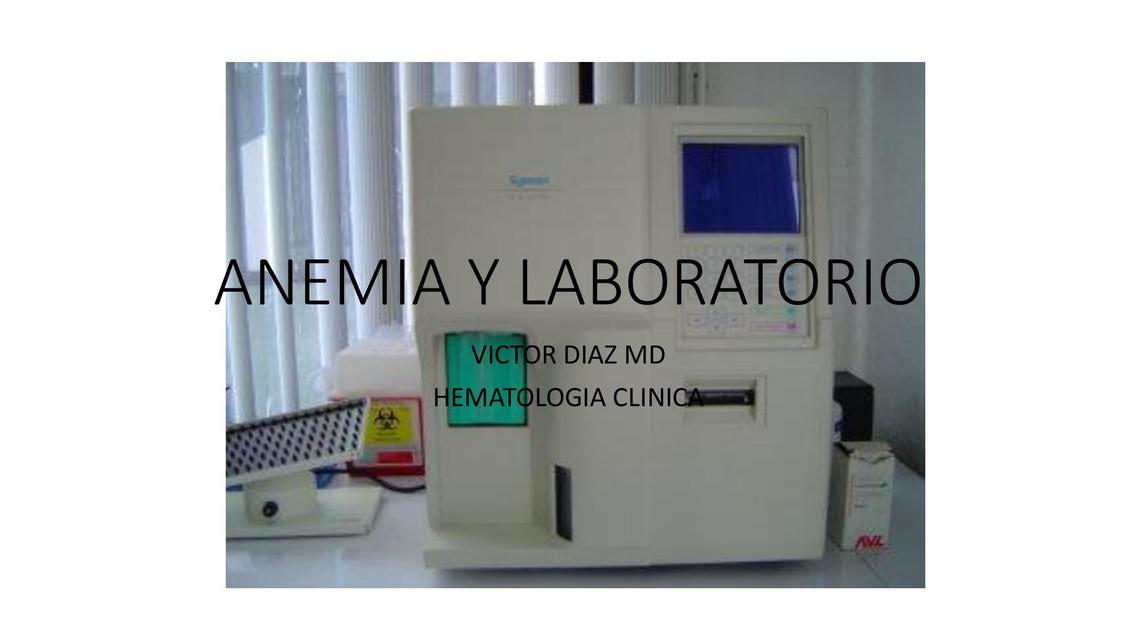 ANEMIA Y LABORATORIO | Héctor Dávila Guevara | uDocz