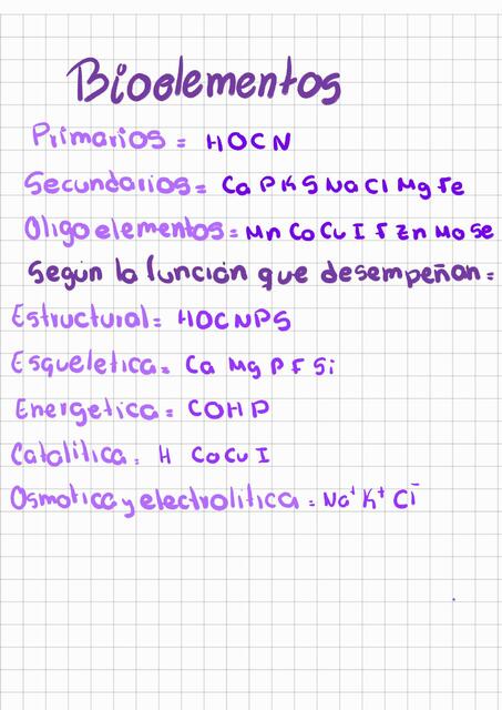 BIOELEMENTOS | Yanina | uDocz