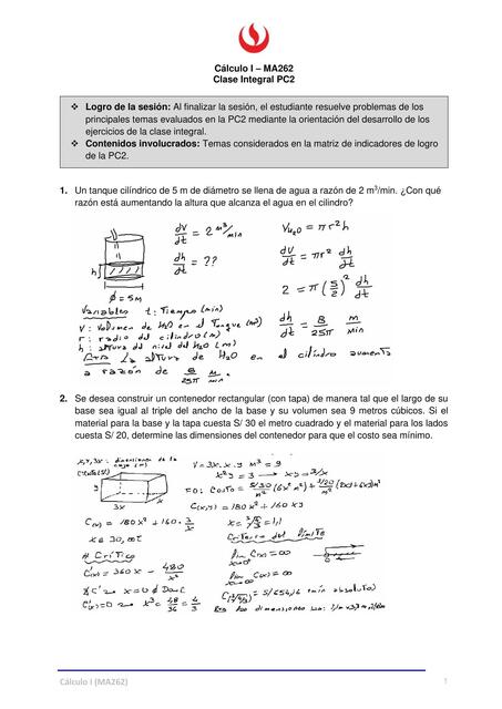 MA262 Clase integral PC2 | uDocz
