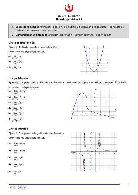 MA262 Gua de ejercicios 1 1 | Cristian Angelo | uDocz
