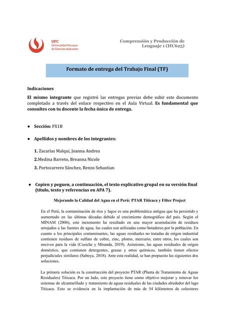 TF Grupo 7 FX1B | Joanna | uDocz