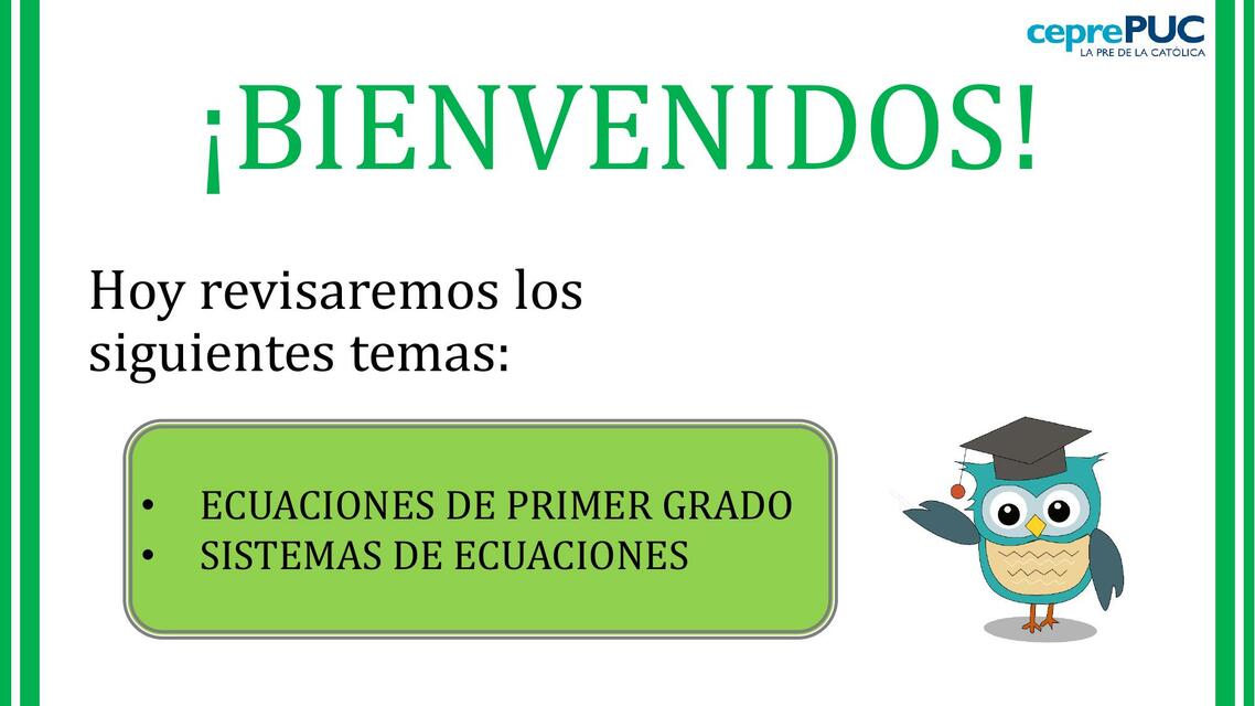 CC PPT ECUACIONES DE PRIMER GRADO SISTEMAS DE ECUA | Edgar | uDocz