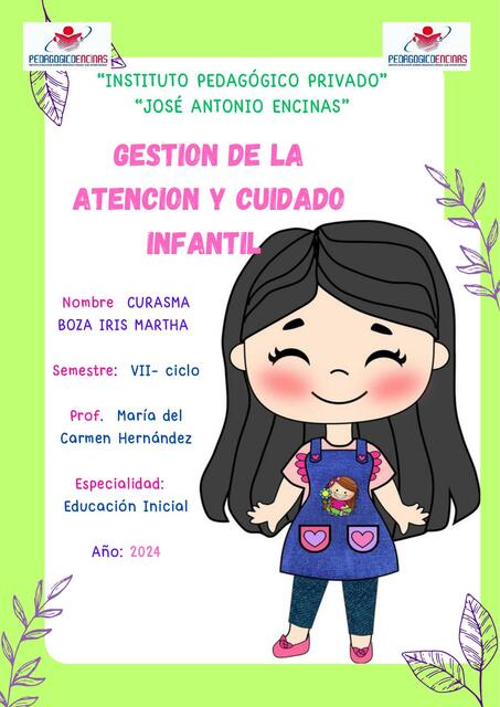 GESTION DE ATENCION Y CUIDADO INFANTIL 7 CICLO | Iris Curasma Boza | uDocz