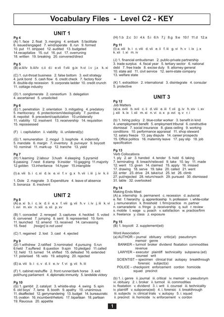 Vocabulary Files C2 KEY | Ana | uDocz
