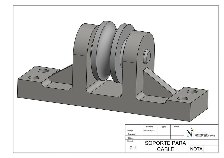 Soporte para cable - Vistas Autocad | Study Ingeniería | uDocz