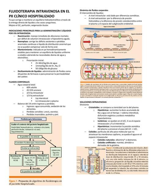 FLUIDOTERAPIA INTRAVENOSA EN EL PX CLÍNICO HOSPIT | MEDIKA NOTES | uDocz