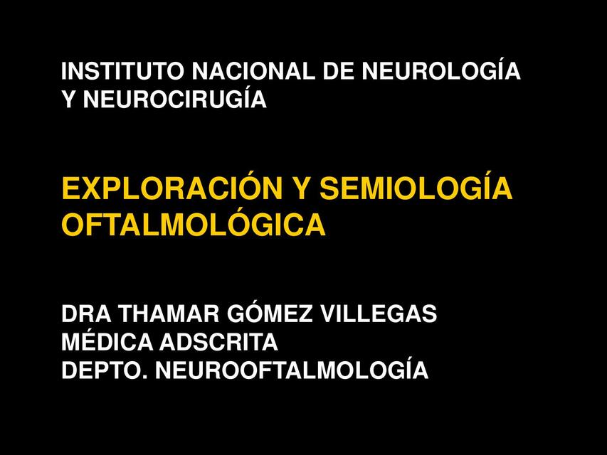 Exploración oftalmológica | G | uDocz