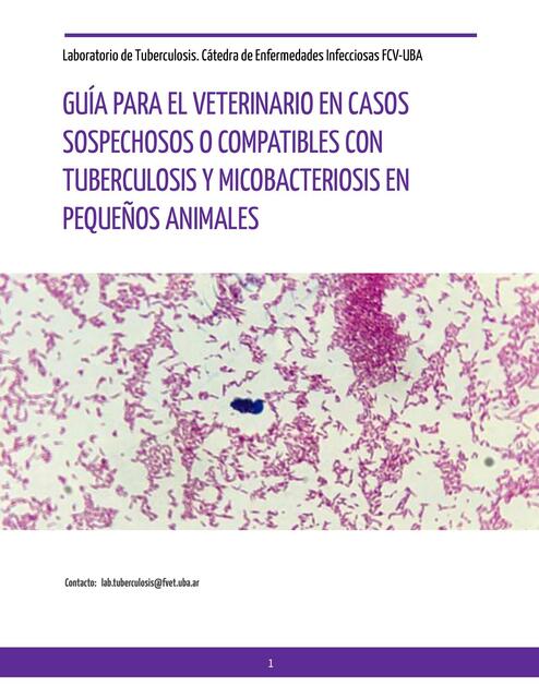 Guía para vet TBC | Rubi | uDocz