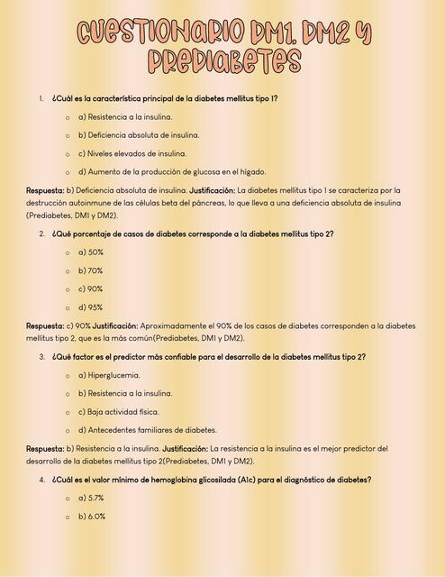 Cuestionario DM1 DM2 y Prediabetes | Hami_notes | uDocz