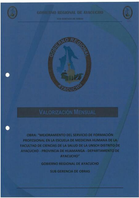 Valorizacion Mensual | LIZETH DAYANA | uDocz