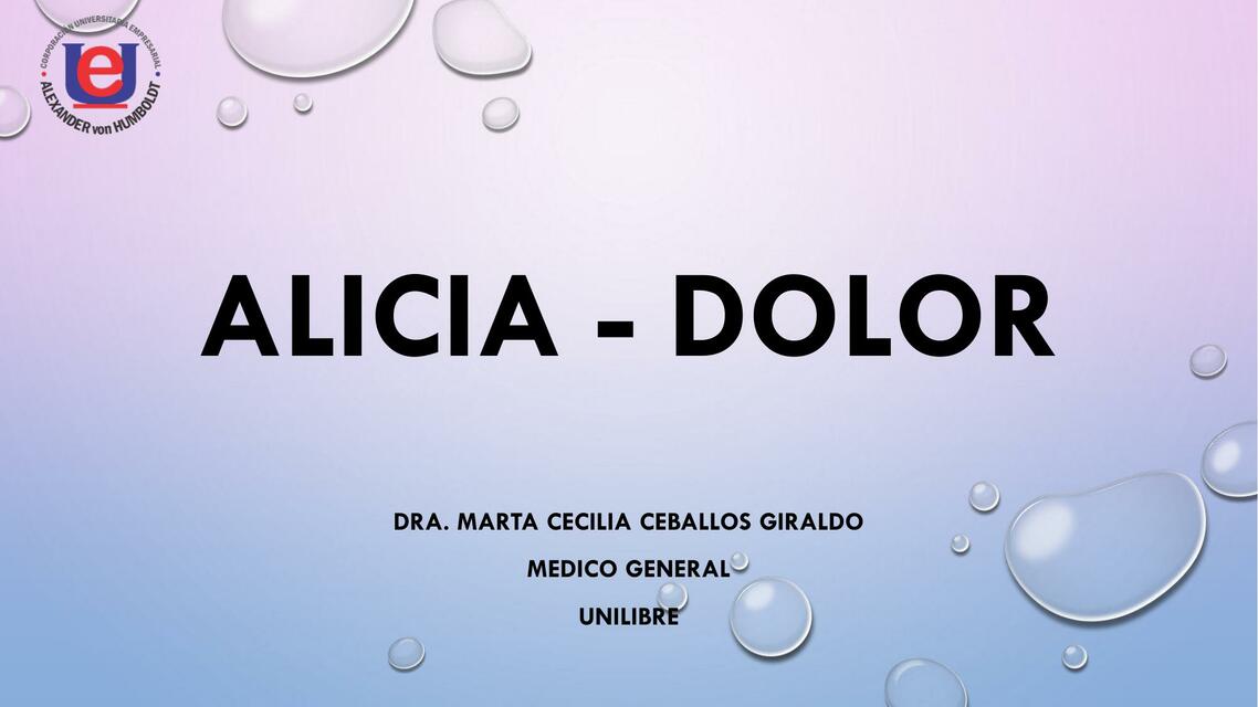 5 ALICIA DOLOR | Alejandra Sierra | uDocz