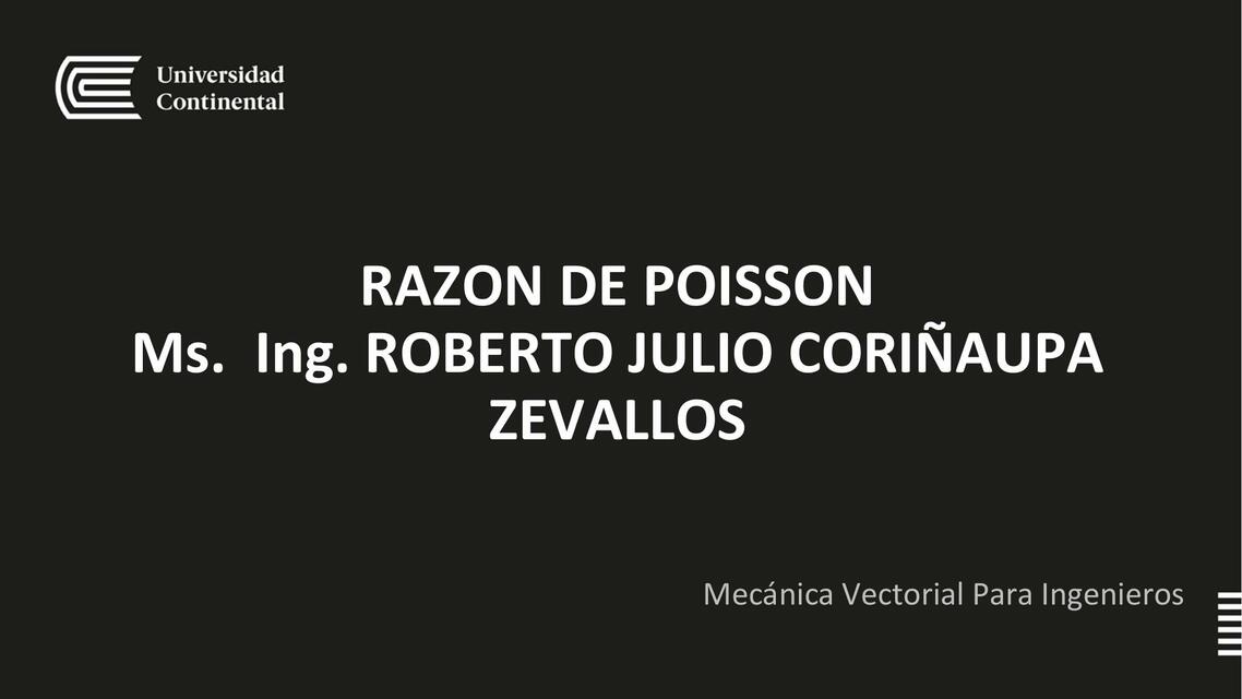 Razón de Poisson | kevin R | uDocz