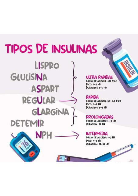 Tipos de insulina Actualizado 2024 | Enfermero Isaias Rivas | uDocz