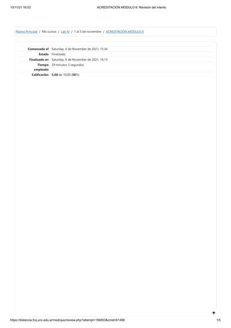 Laboratorio IV módulo 6 | Placentados | uDocz