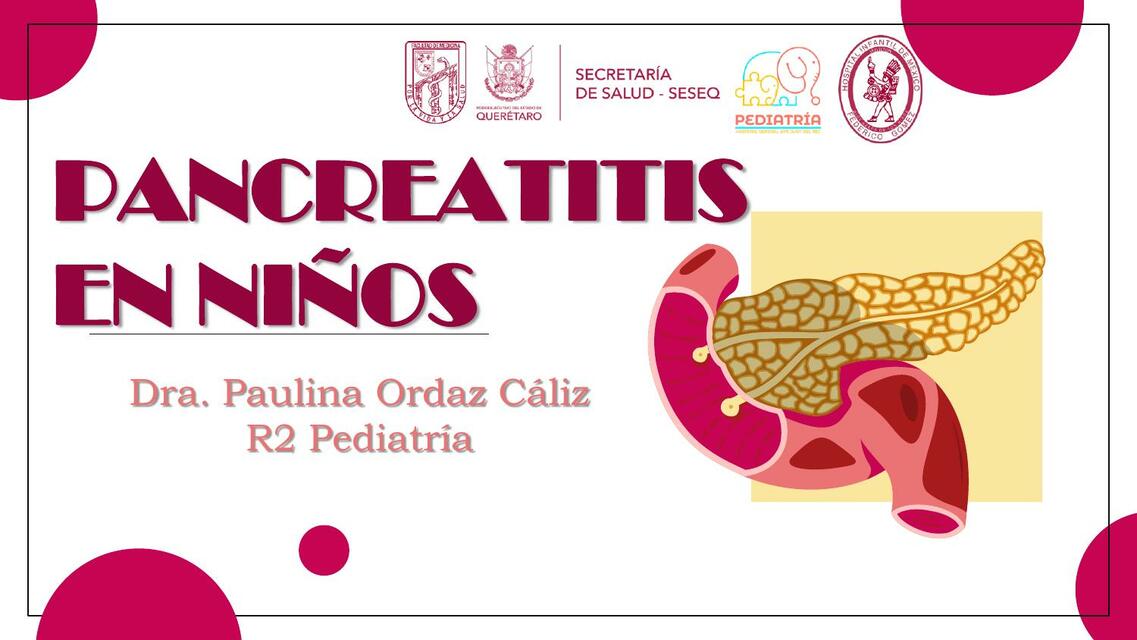 PANCREATITIS AGUDA EN NINOS | Rubí Fernández | uDocz