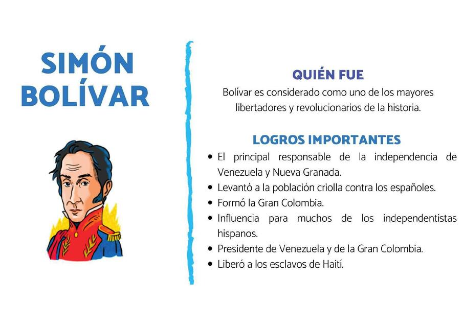 Simón Bolívar: sus logros | Piero Samuel | uDocz