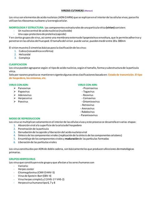 VIROSIS CUTÁNEAS | uDocz