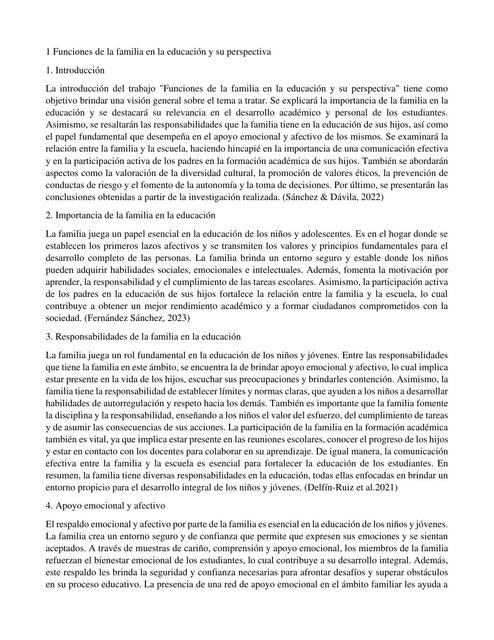 1 Funciones de la familia en la educación y su per | Masilvia Gomora ...