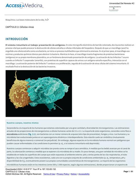 CAPÍTULO 2 Células vivas | Dear | uDocz