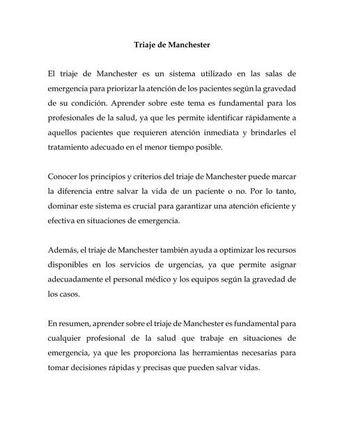 Triaje de manchester | uDocz