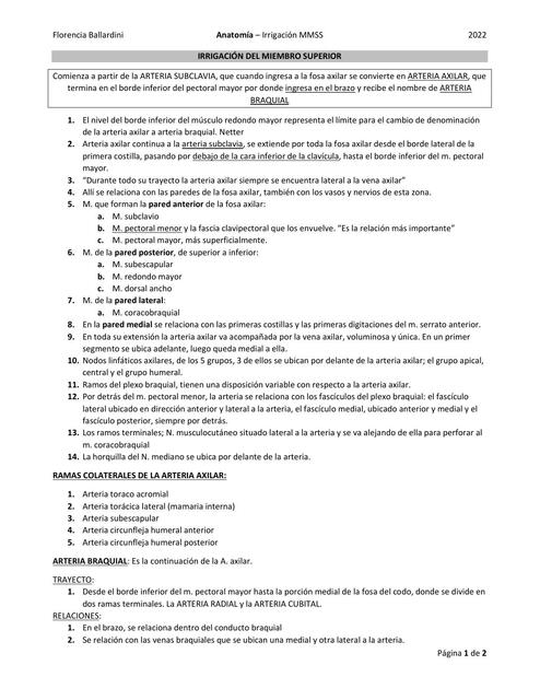 ANATO 5 IRRIGACION MMSS | Florencia Ballardini | uDocz