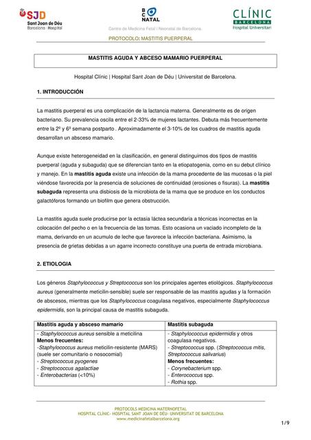 mastitis aguda | DR. PEDRO EMILIO | uDocz