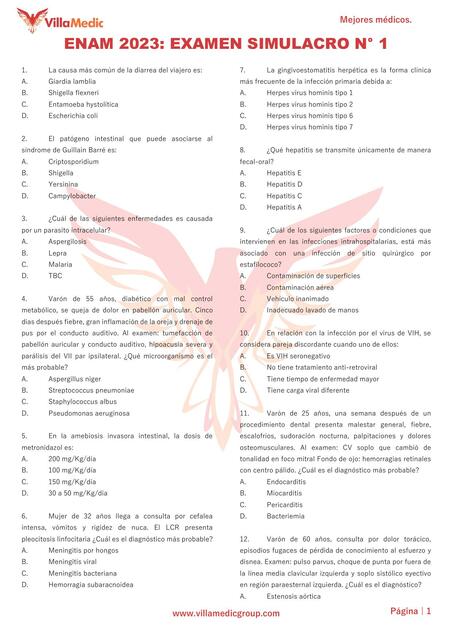 Examen Simulacro N 1 | Maria Stefany Chuquitucto Torres | uDocz