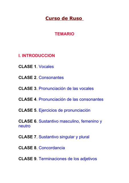 Curso de Ruso con Ejercicios | JORGE | uDocz