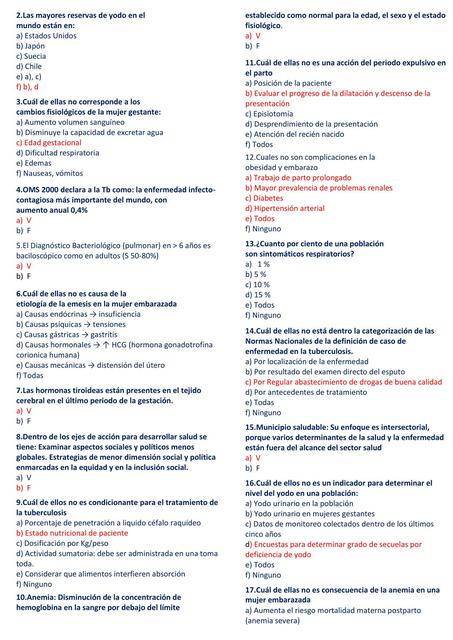 BANCO DE PREGUNTAS DE SALUD PUBLICA | Laura | uDocz