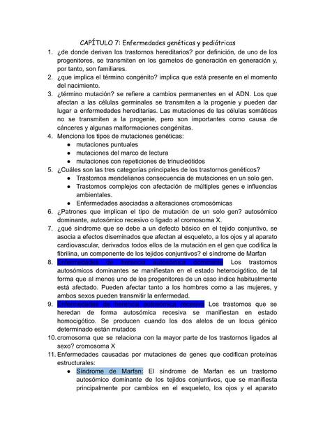 Enfermedades geneticas | Perla Romero | uDocz