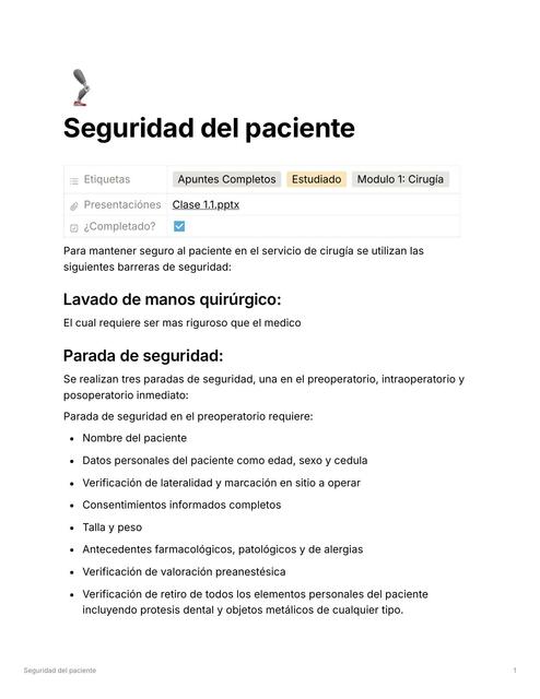 Seguridad del paciente | Maria Alejandra Cetares Romero | uDocz
