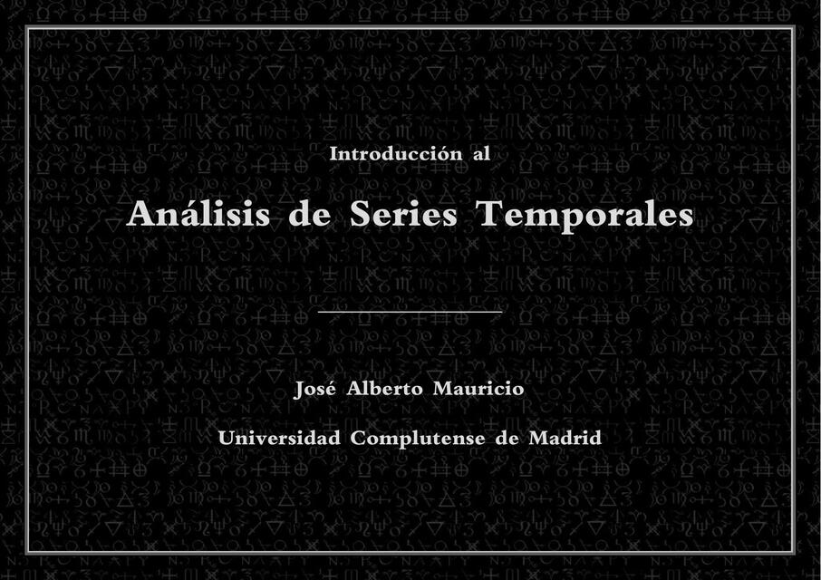 Introducción al Análisis de Series Temporales | META | uDocz