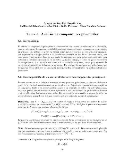 Análisis de componentes principales | META | uDocz