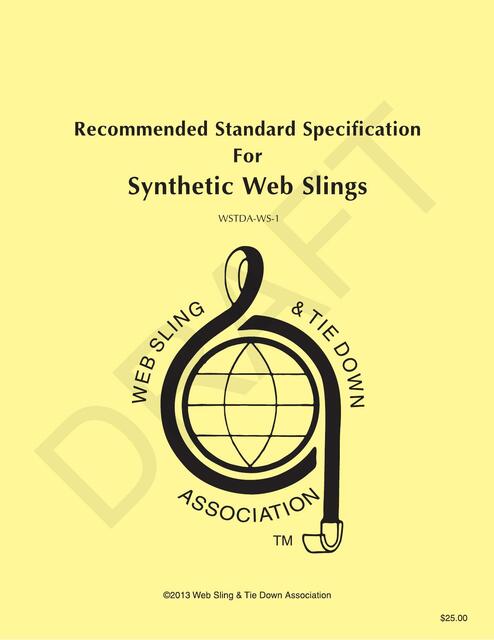 USA WSTDA STANDARD WSTDA WS 1 FOR SYNTHETIC WEB SL | EDISON | uDocz
