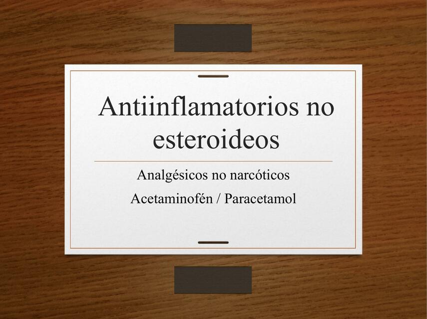 Antiinflamatorio No Esteroideo | lucia | uDocz