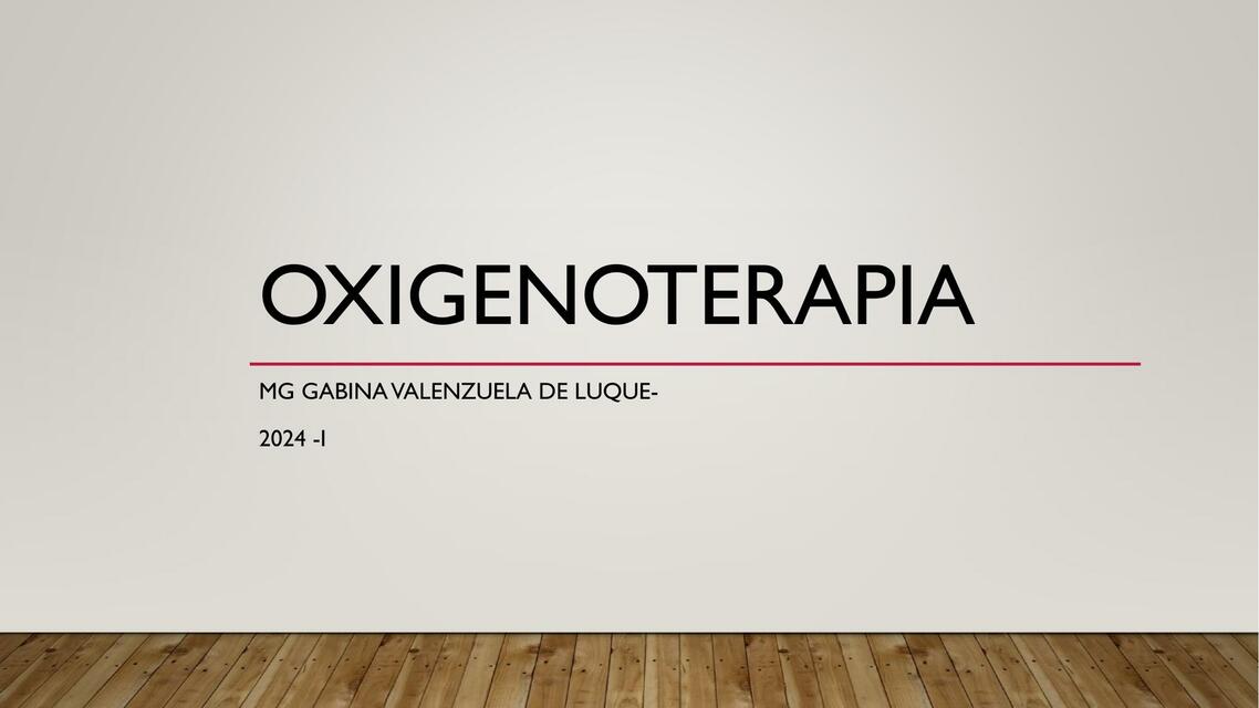 oxigenoterapia | Dayana | uDocz