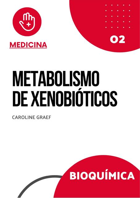 BIOQUÍMICA - Metabolismo de Xenobióticos - Medicina - UNLP
