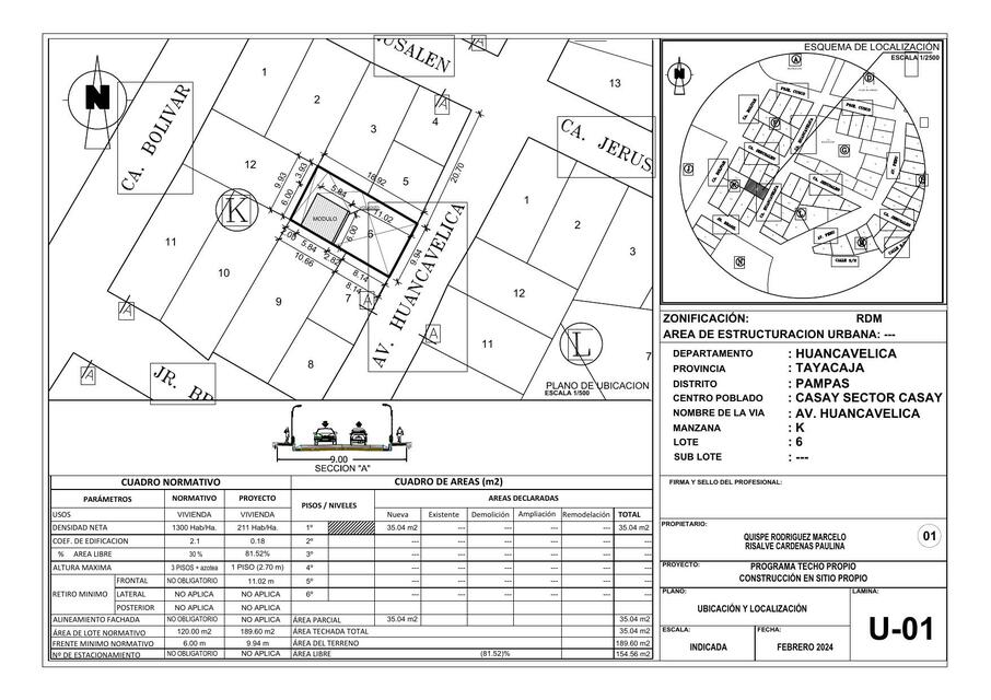 MODULO TECHO PROPIO 35M2 | mayk quispe inga | uDocz