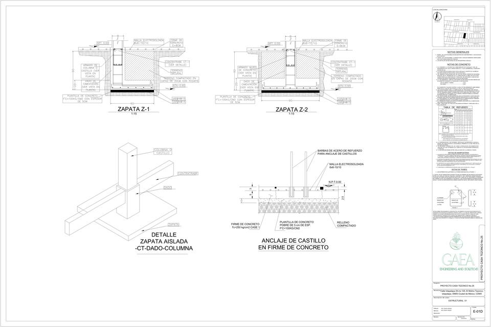 Plano cimentación | Cesar Vargas | uDocz