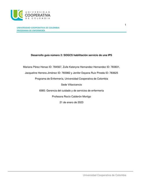 gerencia guia 2 | CLAUDIA REYES ROJAS | uDocz