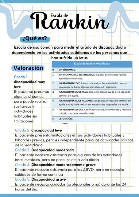 Escala Rankin | xeilí | uDocz