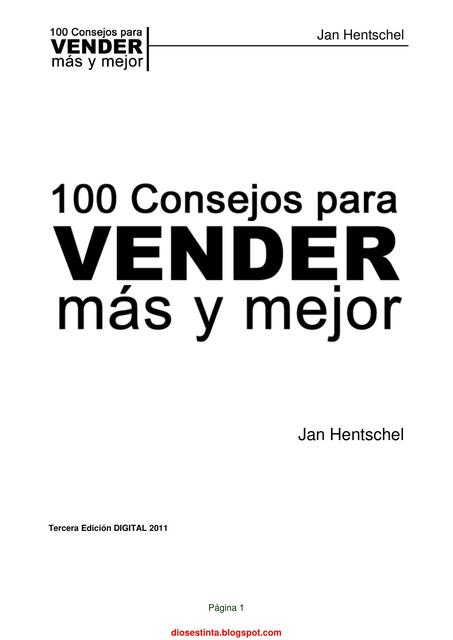 100 CONSEJOS PARA VENDER MAS Y MEJOR JAN HENTSCHEL | karimedsnotes | uDocz